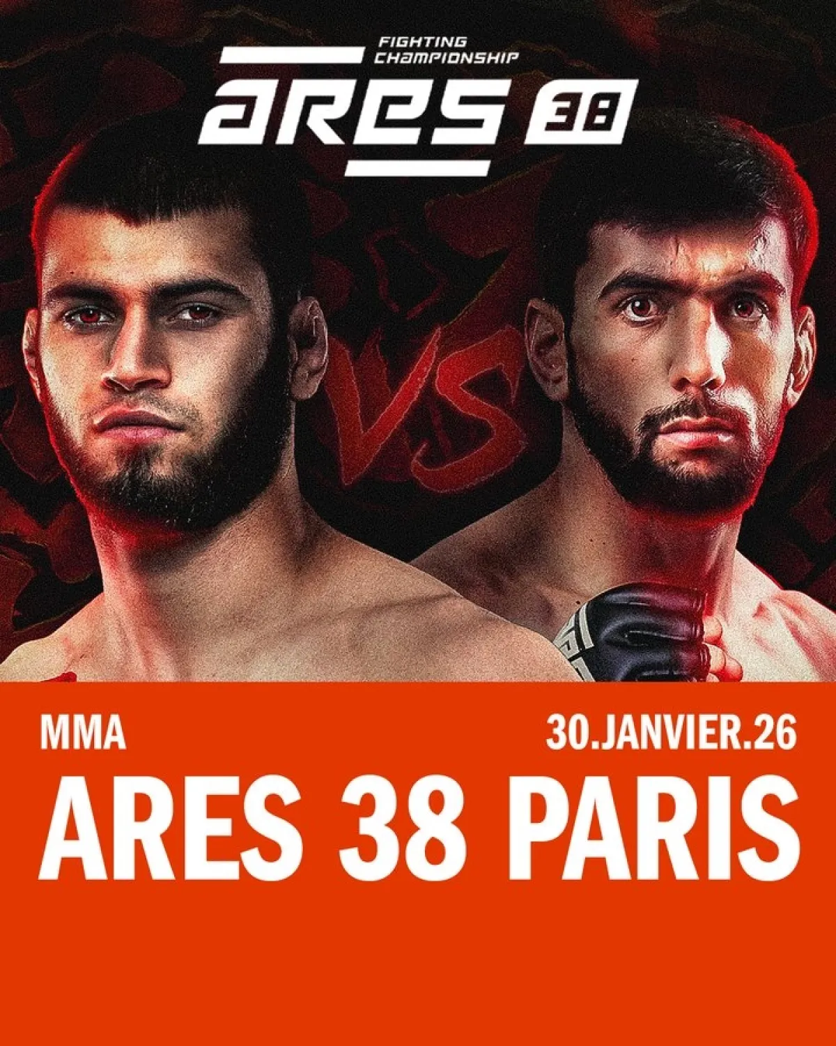 Billets ARES 38 MMA (Adidas Arena - Paris) du 30 janvier 2026 - Infos et prix des places de MMA