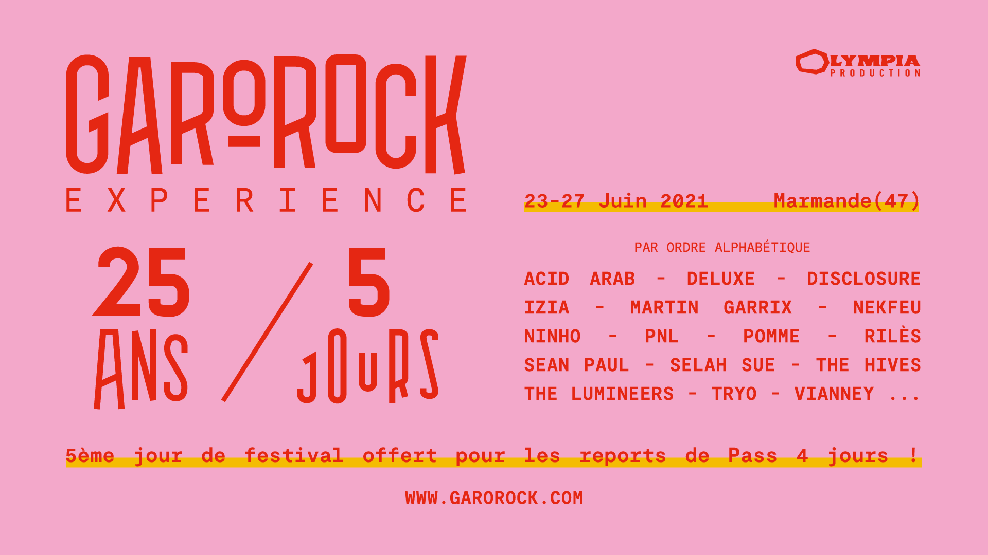 Billets et pass Garorock 2021 - Infos et tarifs des places de festival